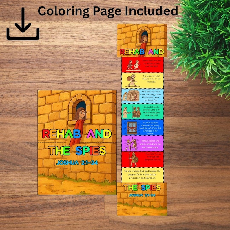 Rahab and the Spies Folding Surprise, Sunday School Craft, Bible Story ...