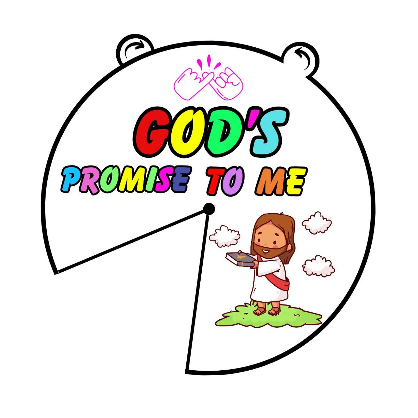 God's Promises to Me Coloring Wheel, Bible Activity, Kids Bible Lesson ...