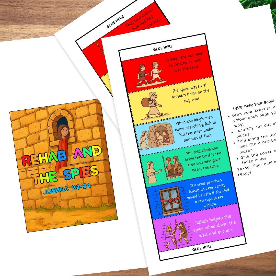 Rahab and the Spies Folding Surprise, Sunday School Craft, Bible Story ...