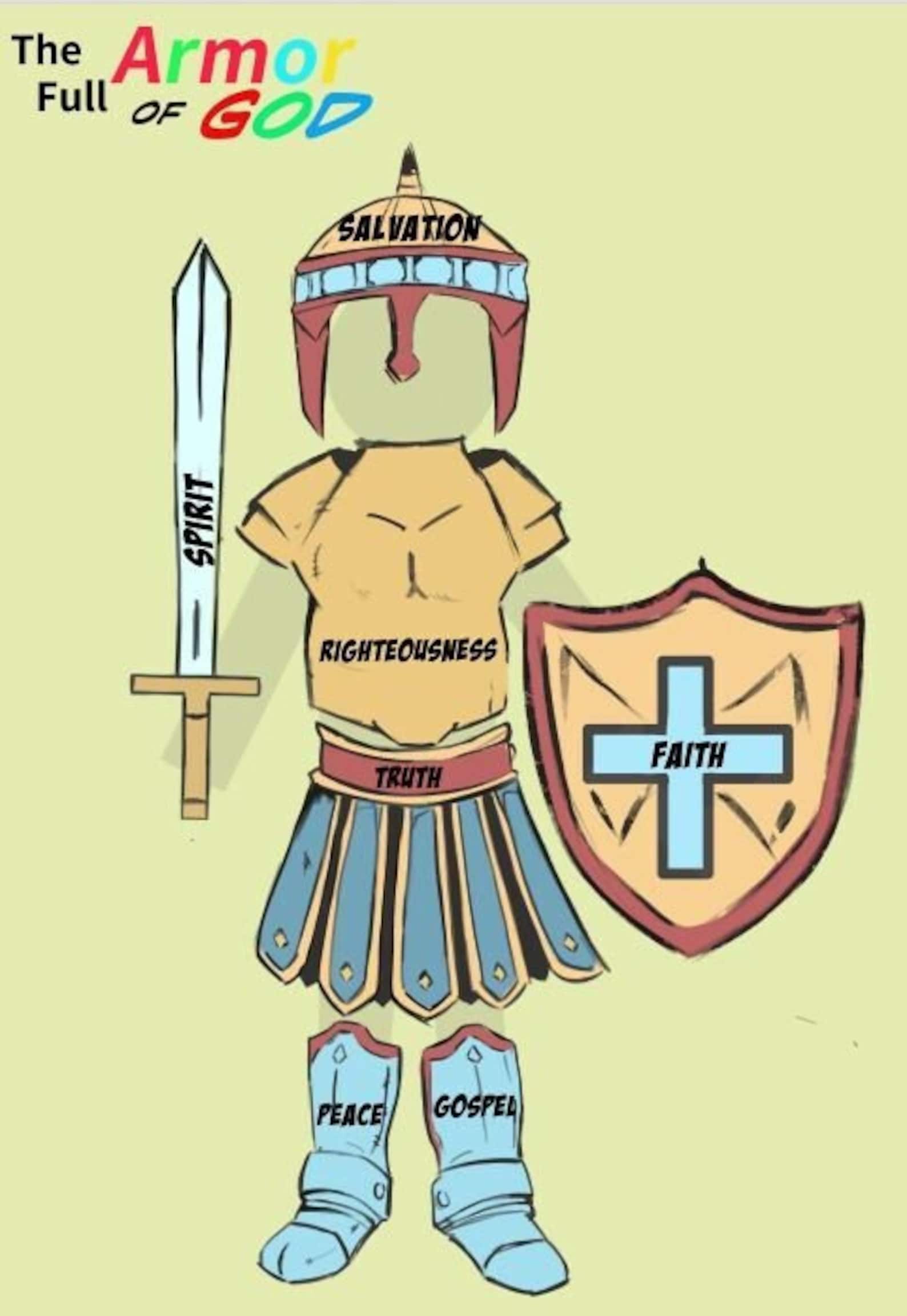 Armor of God Printable Activity, Bible Lesson, Ephesians, Sword of the ...