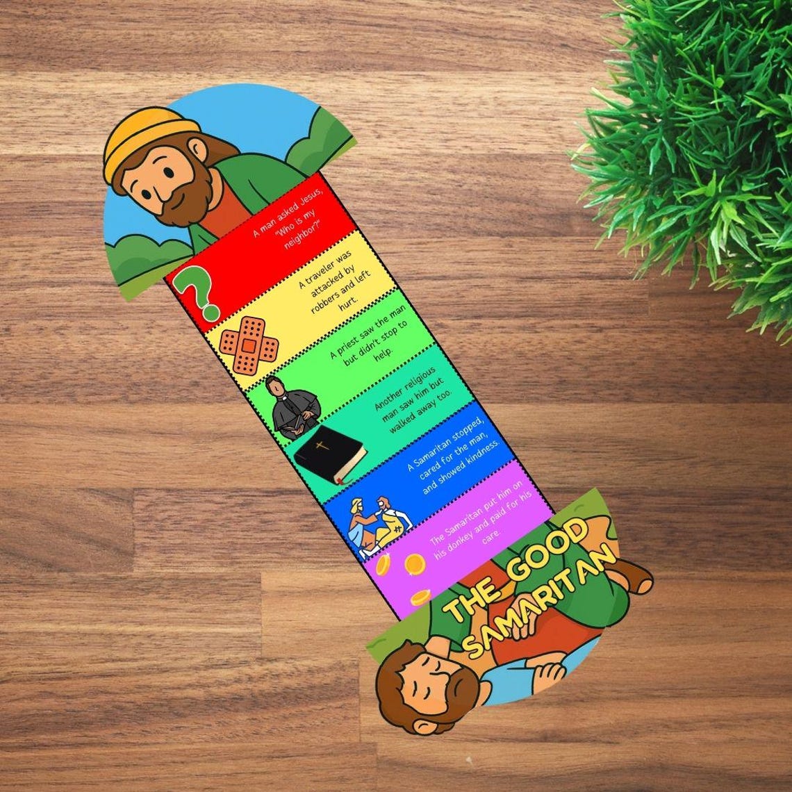 The Good Samaritan Folding Surprise Bible Craft, Bible Lesson, Memory ...