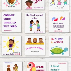 Christian Affirmation Cards for Little Ones, Christian Affirmations for ...