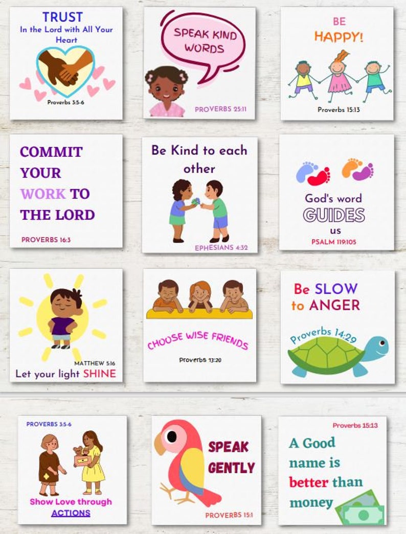 Christian Affirmation Cards for Little Ones, Christian Affirmations for ...