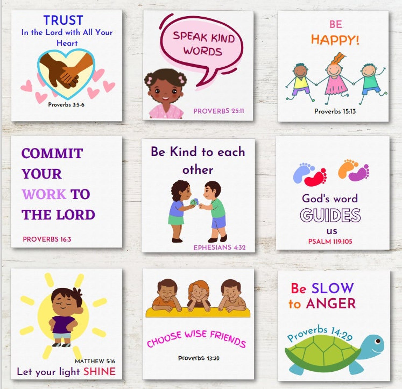 Christian Affirmation Cards for Little Ones, Christian Affirmations for ...