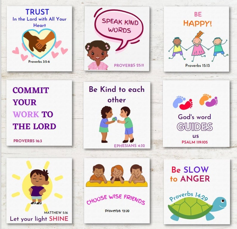 Christian Affirmation Cards for Little Ones, Christian Affirmations for ...