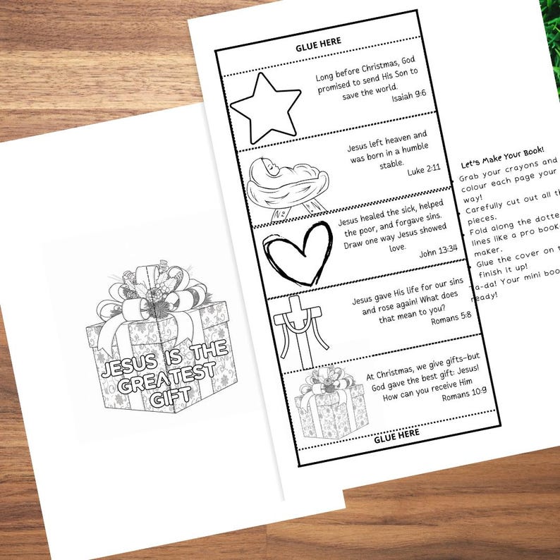 Jesus is the Greatest Gift Folding Surprise Bible Craft, Bible Lesson ...