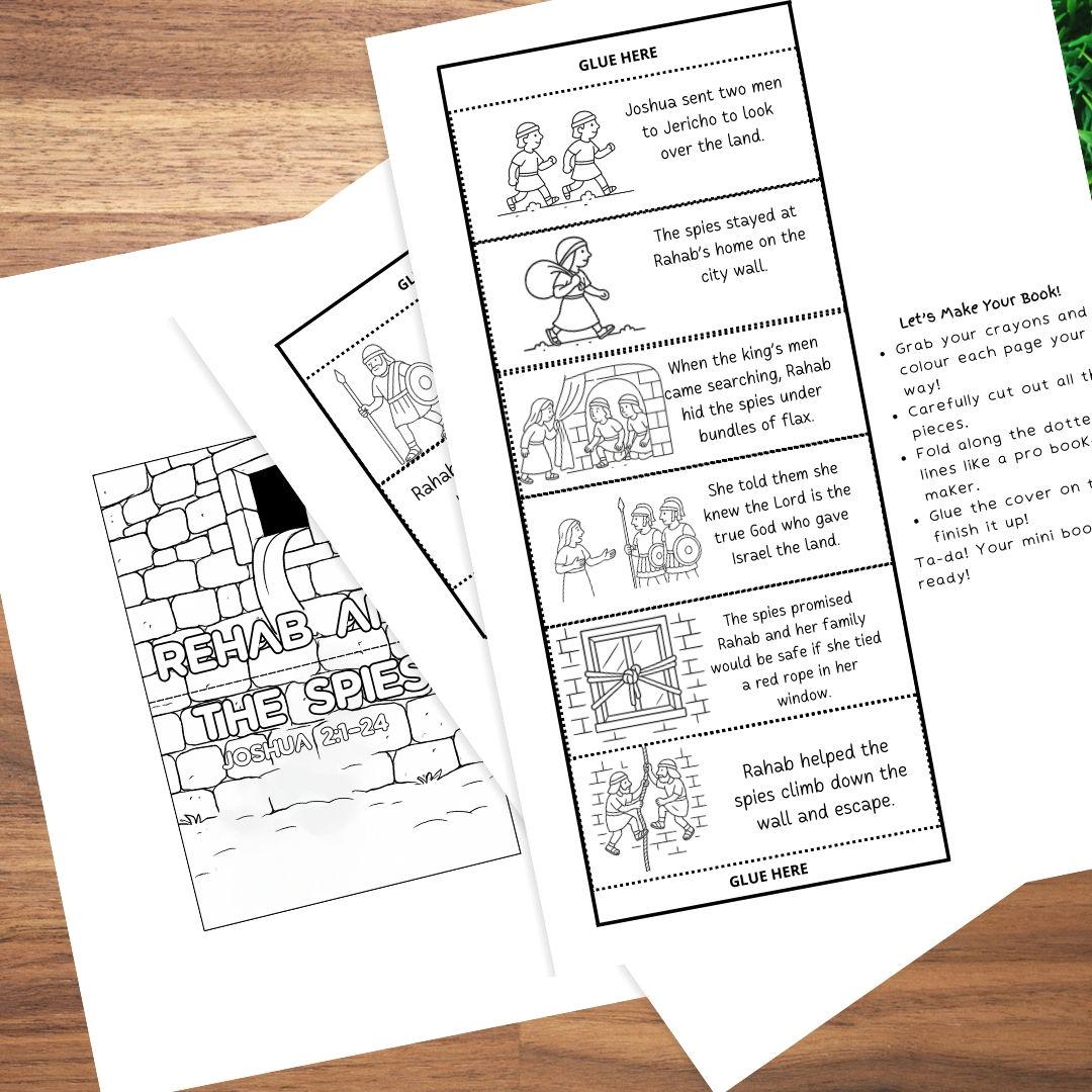 Rahab and the Spies Folding Surprise, Sunday School Craft, Bible Story ...