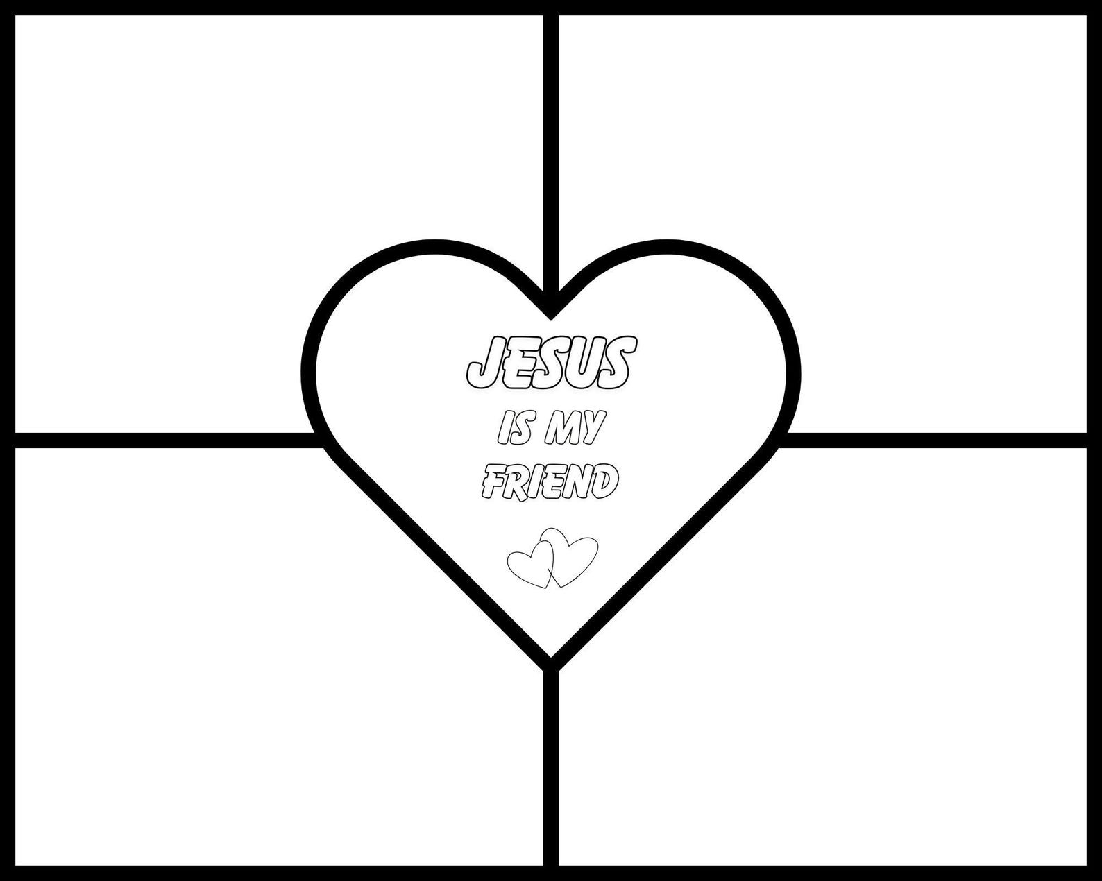 Jesus is My Friend Puzzle Craft for Kids | Christian Activity | Sunday ...