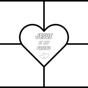 Jesus is My Friend Puzzle Craft for Kids | Christian Activity | Sunday ...