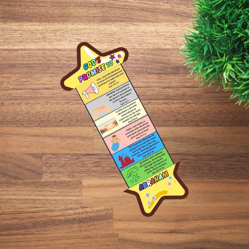 Abraham and the Stars Folding Surprise Bible Craft, Promise to Abraham ...