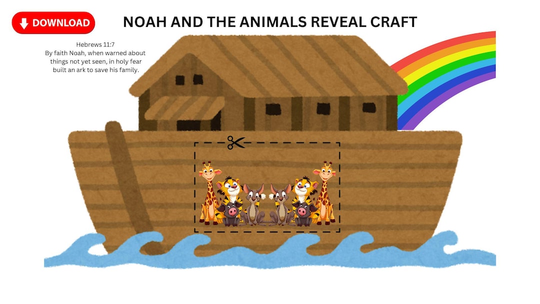 Noah's Ark Printable Craft, Printable Noah's Ark Coloring, Animals Two ...