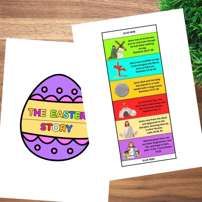 Easter Story Folding Surprise Craft| Holy Week Story for Kids| Bible ...