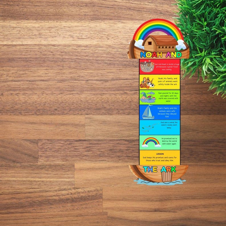 Noah's Ark Folding Surprise Bible Craft, Bible Lesson, Easter Craft ...