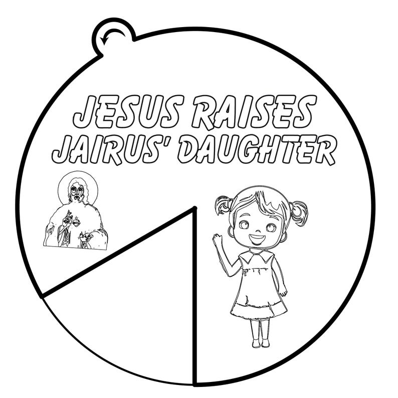 Jesus Raises Jairus' Daughter Bible Story Cube | Printable Craft for ...