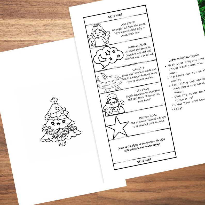 Christmas Story Tree Craft, Nativity Craft (digital Download), Bible ...