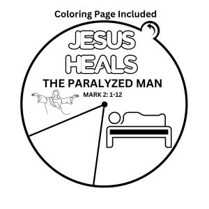 Jesus Heals a Paralyzed Man Bible Craft for Kids, Miracles of Jesus ...