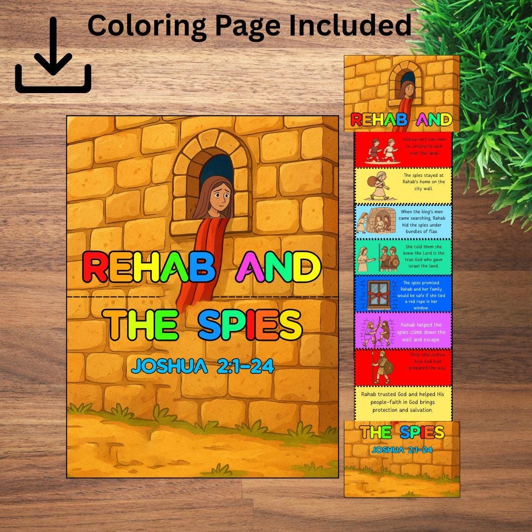 Rahab and the Spies Folding Surprise, Sunday School Craft, Bible Story ...