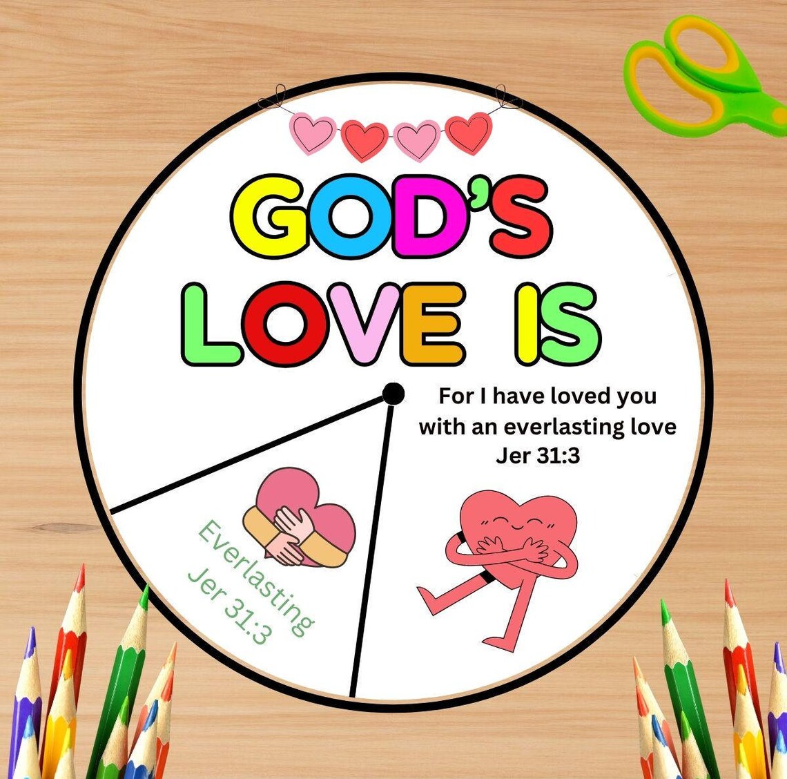 God's Love Coloring Pages for Kids, Sharing God's Love Craft, God's ...