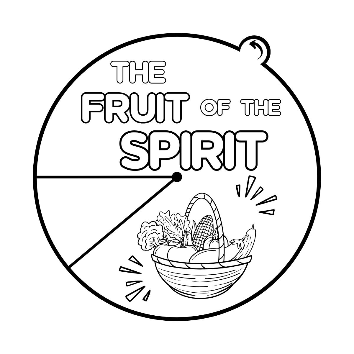 The Fruit of the Spirit Coloring Wheel, Bible Activity, Memory Game ...