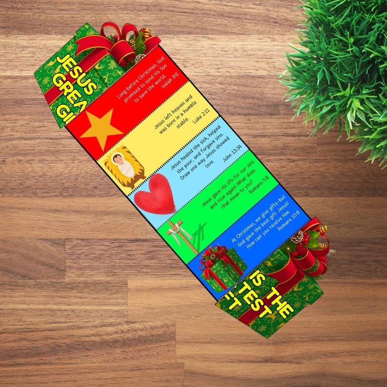 Jesus is the Greatest Gift Folding Surprise Bible Craft, Bible Lesson ...