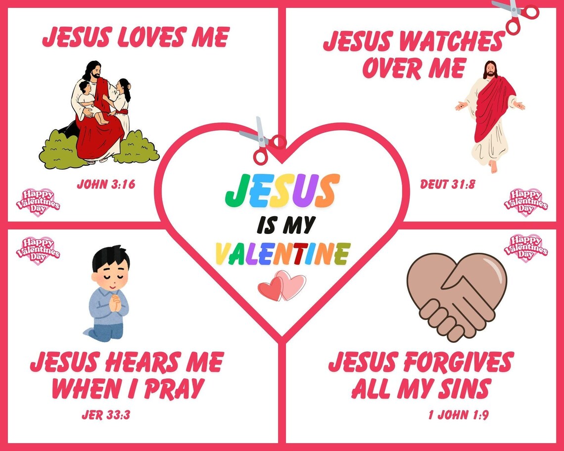 Jesus is My Valentine Puzzle Craft for Kids | Christian Activity ...