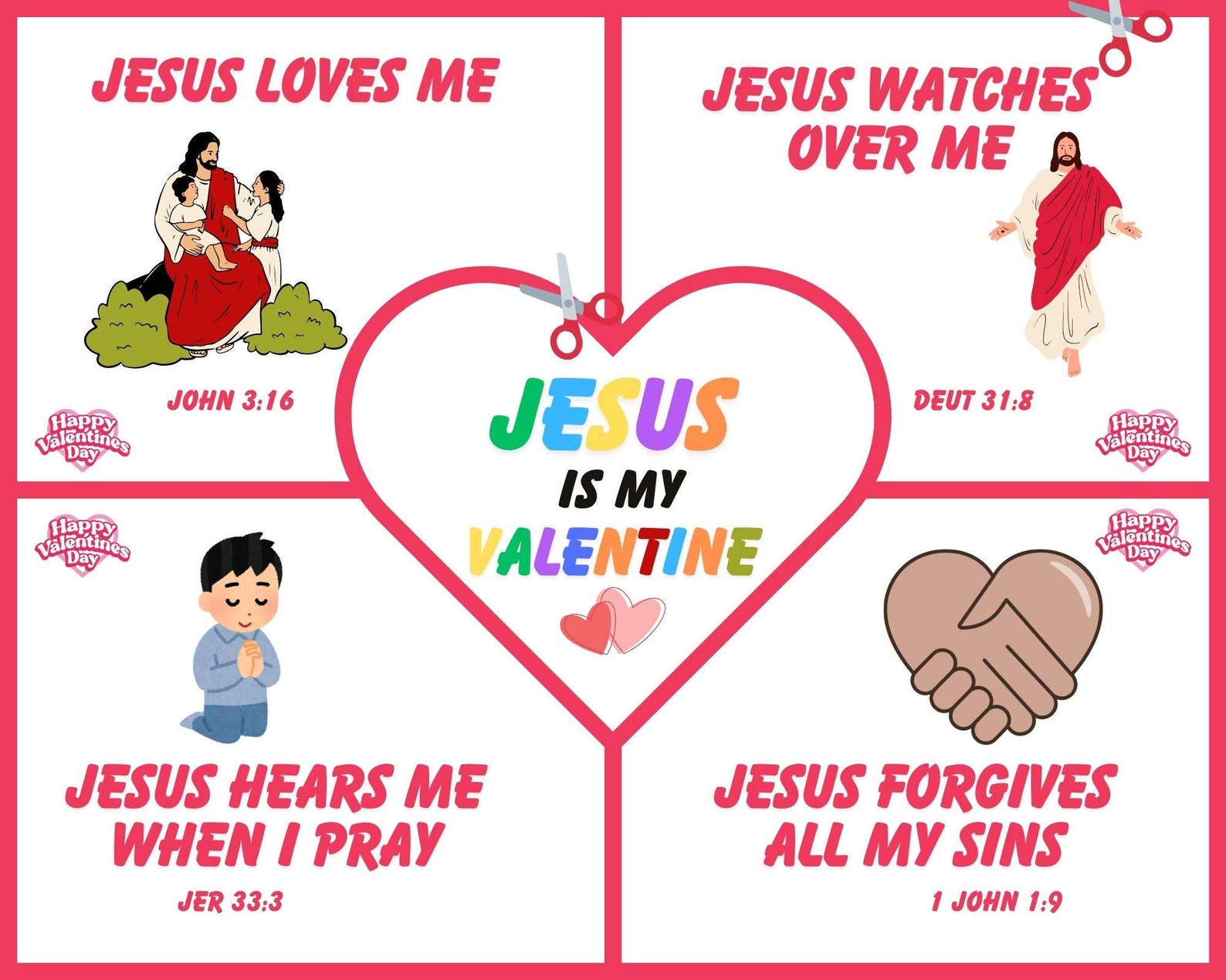 Jesus is My Valentine Puzzle Craft for Kids | Christian Activity ...