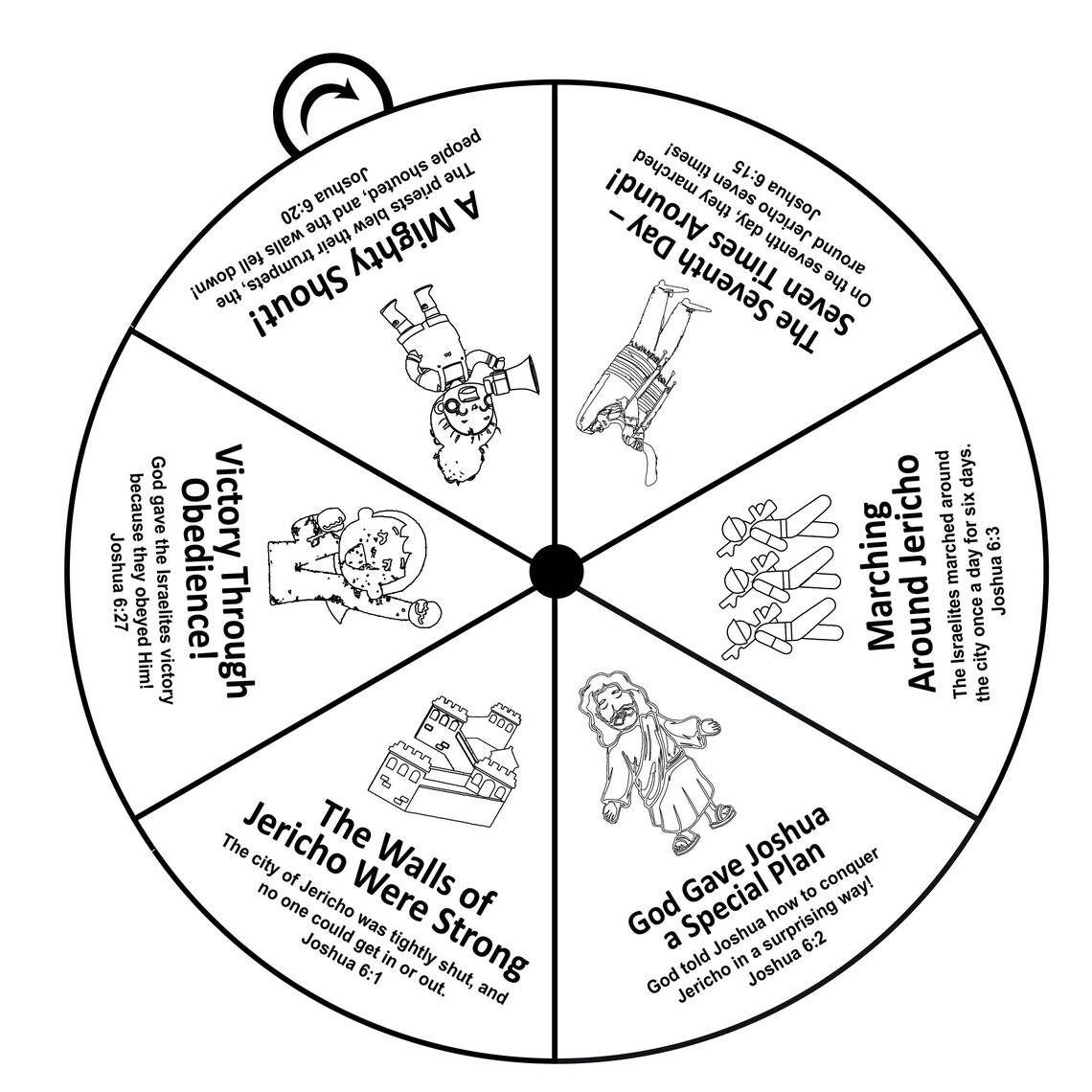 Joshua and the Battle of Jericho Bible Craft, Sunday School Craft ...