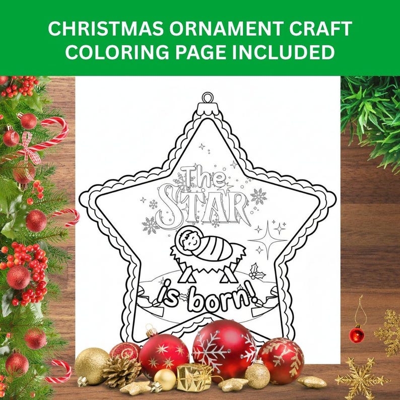 Christmas Nativity Craft for Kids, Christmas Ornament Printable ...