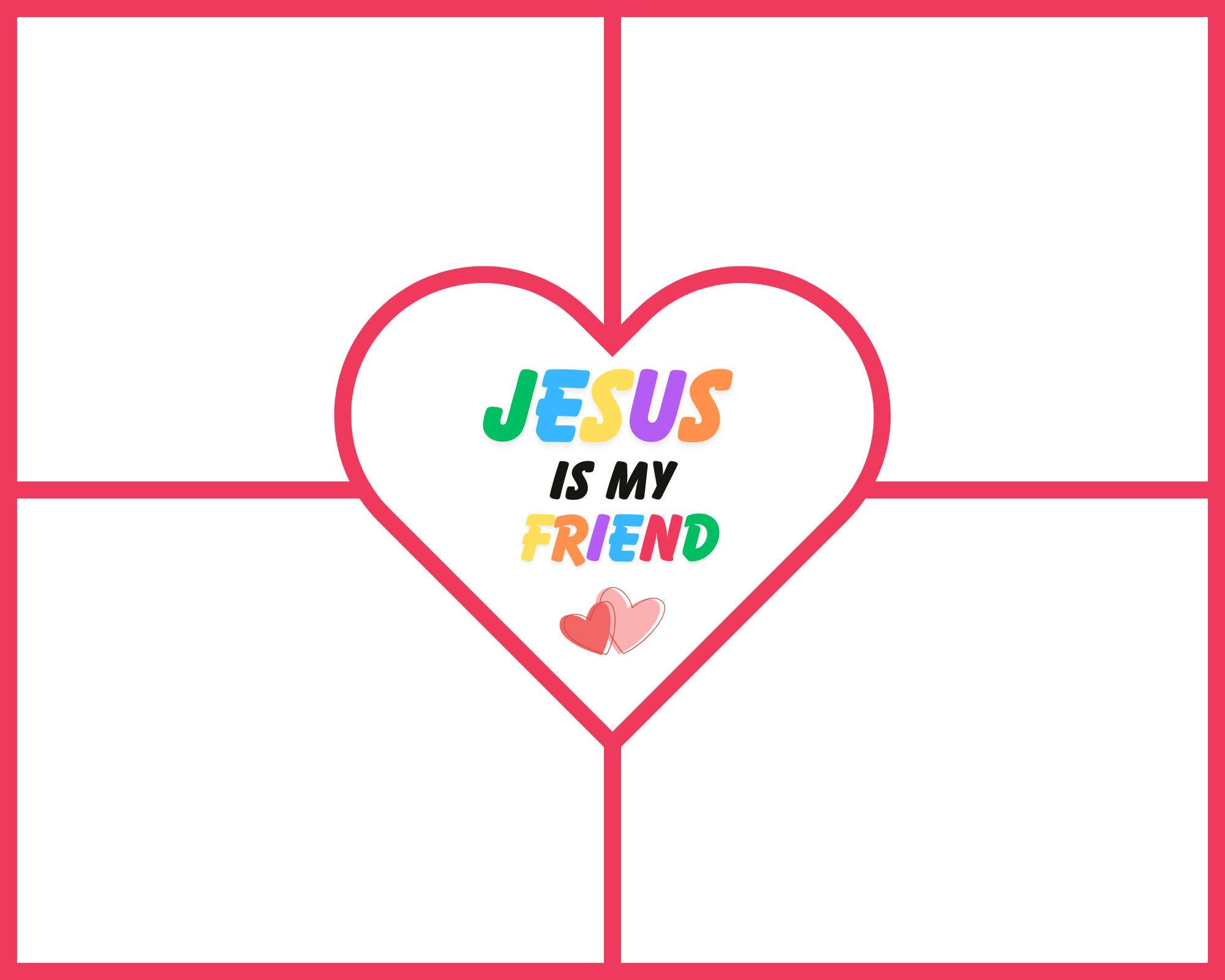 Jesus is My Friend Puzzle Craft for Kids | Christian Activity | Sunday ...