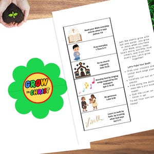 Growing in Christ Craft, Folding Surprise Bible Craft, Bible Lesson ...