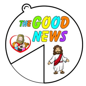 The Good News, Coloring Wheel, John 3:16, Bible Activity, Gospel, Kids ...