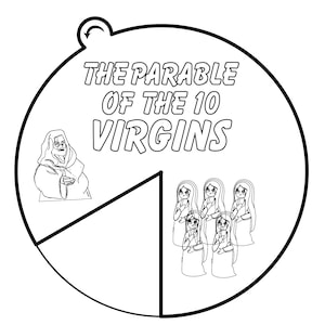 The Parable of the Ten Virgins Bible Craft for Kids, Parable of Jesus ...