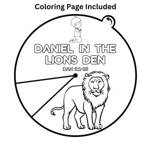 Daniel in the Lion's Den Craft/ Sunday School Lesson for Kids/ Coloring ...