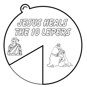 Jesus Heals 10 Lepers, Bible Craft for Kids, Thanksgiving Bible Craft ...