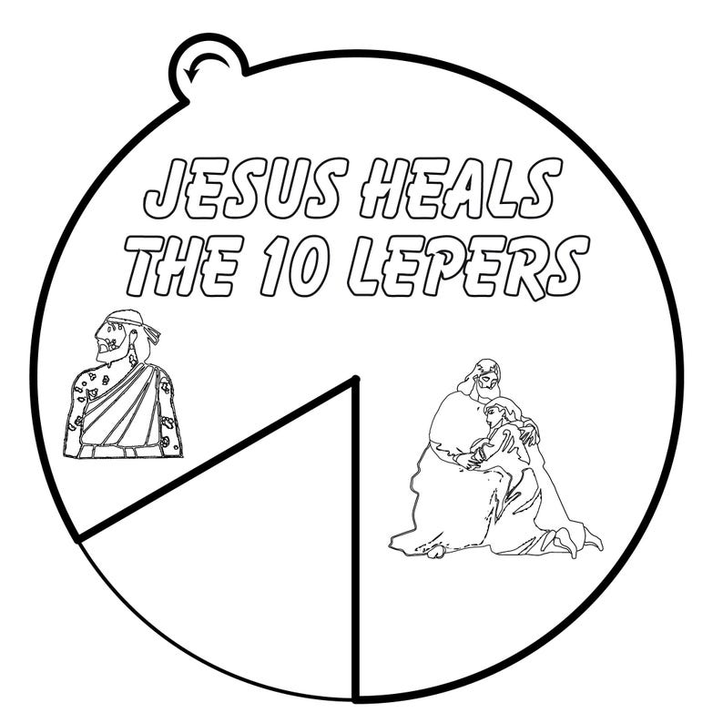 Jesus Heals 10 Lepers, Bible Craft for Kids, Thanksgiving Bible Craft ...