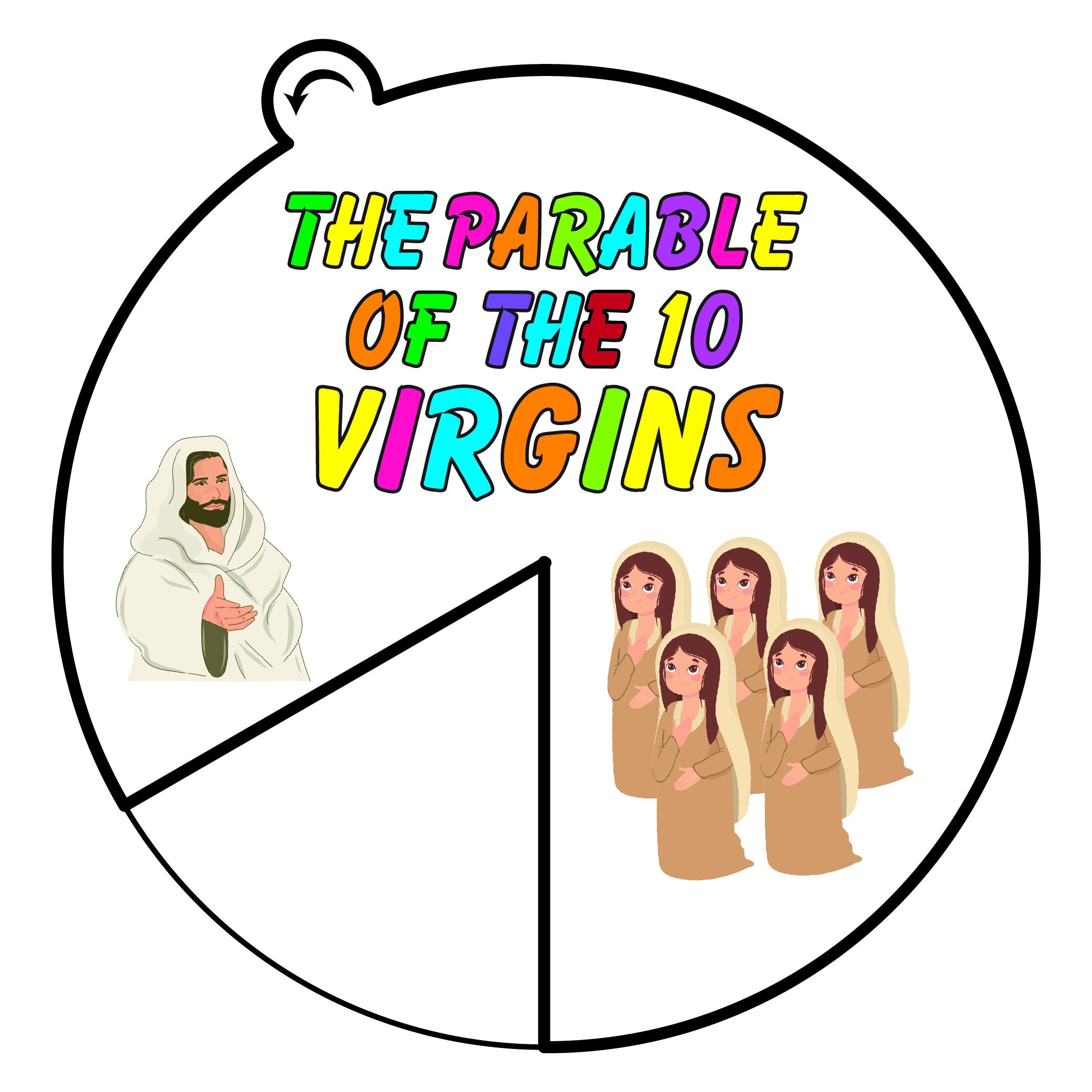 The Parable of the Ten Virgins Bible Craft for Kids, Parable of Jesus ...