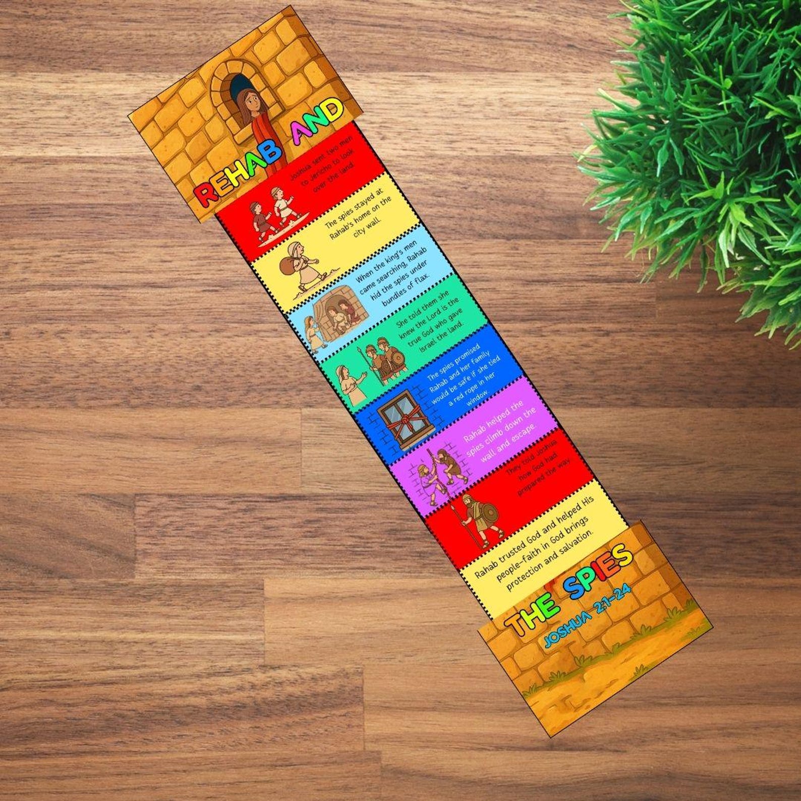 Rahab and the Spies Folding Surprise, Sunday School Craft, Bible Story ...