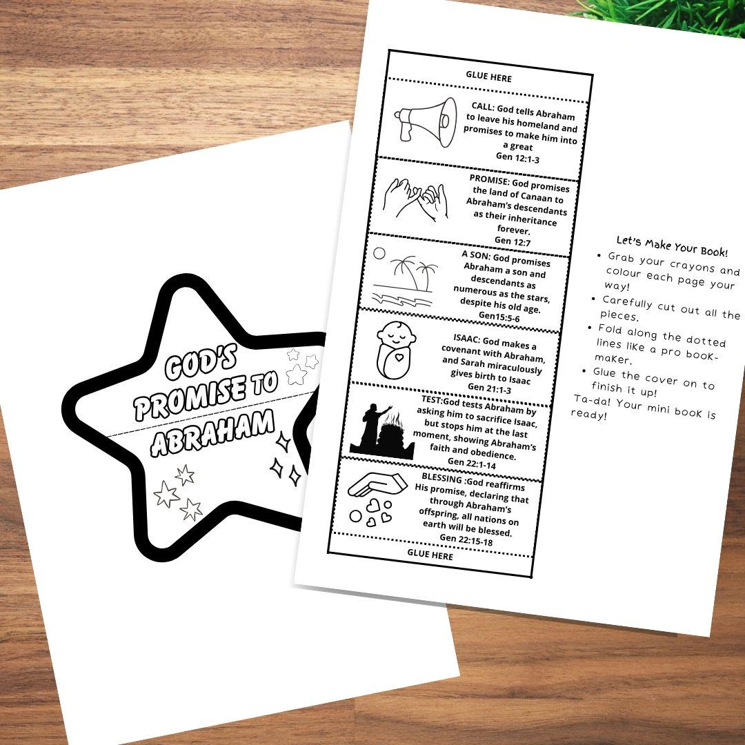 Abraham and the Stars Folding Surprise Bible Craft, Promise to Abraham ...