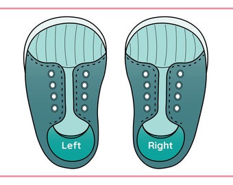 Learn to Tie Shoes Printable Shoe Tying Practice Card Shoelaces Kid's ...