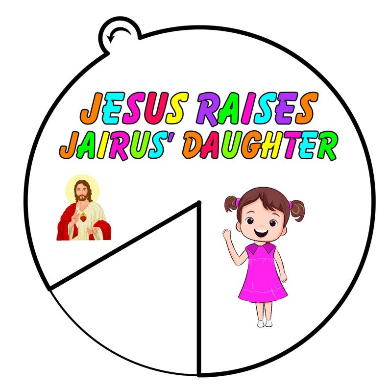 Jesus Raises Jairus' Daughter Bible Story Cube | Printable Craft for ...