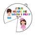 Jesus Hears Me When I Pray Coloring Wheel, Bible Activity, Kids Bible ...