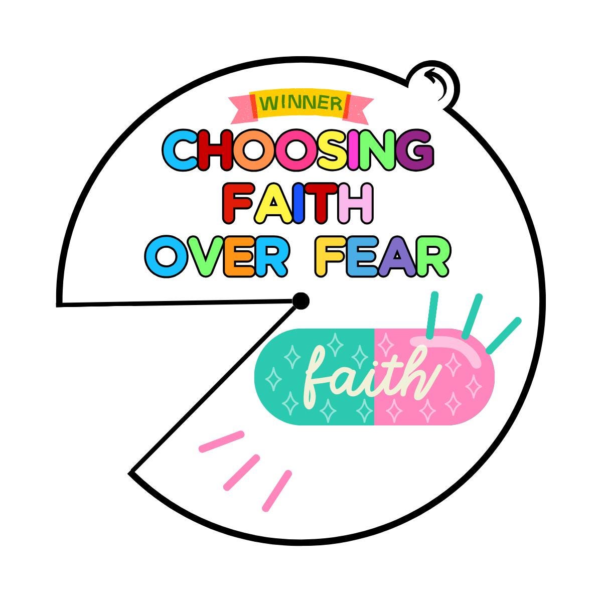 Faith Over Fear Scripture Coloring Wheel, Bible Lesson for Kids, Games ...