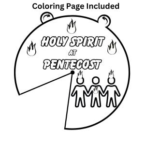 Pentecost Coloring Wheel, Acts 2 Bible Lesson, Sunday School Lesson ...
