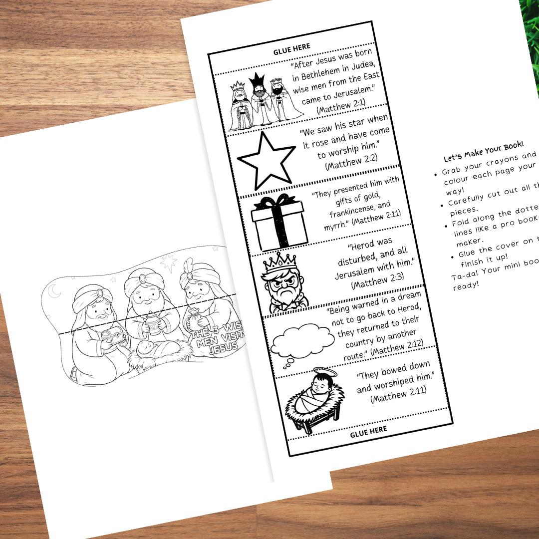 The Wise Men Folding Surprise Craft, Star of Bethlehem Story for Kids ...