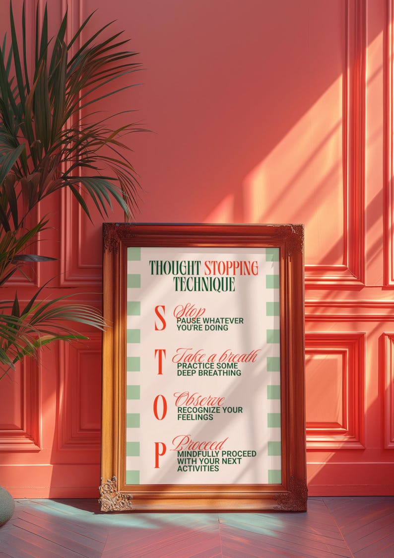 Mental Health Poster, Anxiety Coping Poster, Therapy Poster, Psychology ...