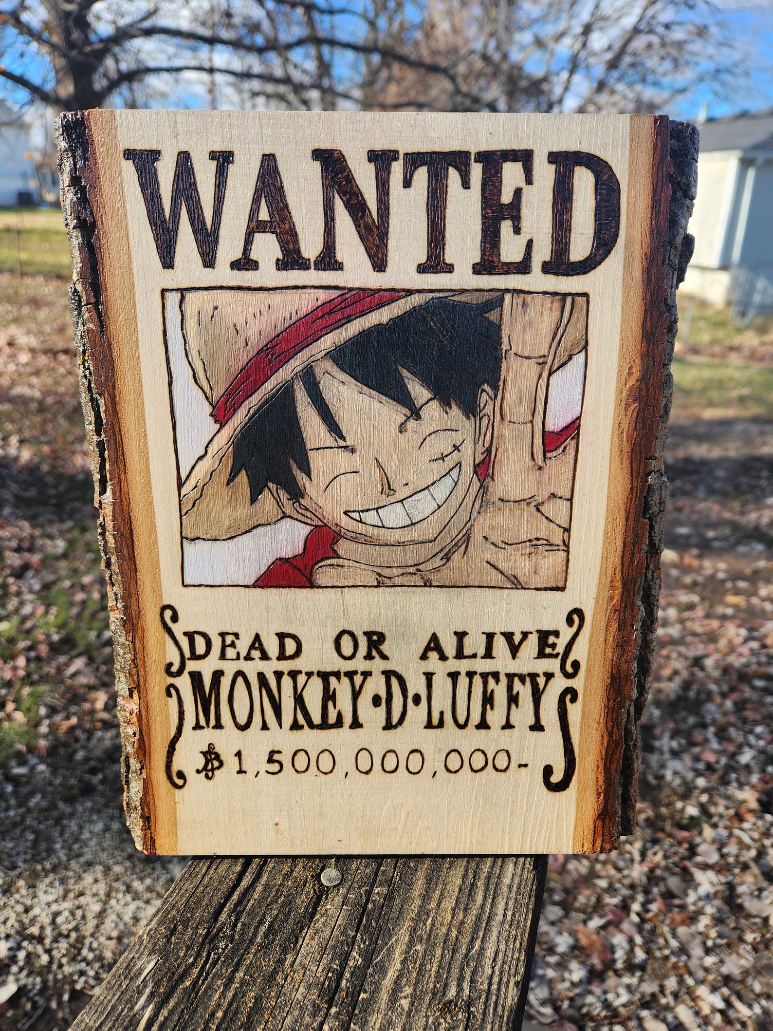 Anime Character Commission Pyrography Art, Handmade Personalized Wood ...