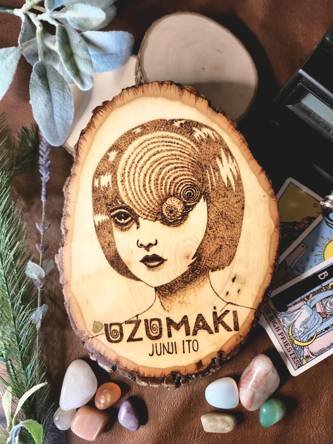 Junji Ito's Uzumaki Manga Spiral Girl Japanese Anime Wood Burning ...