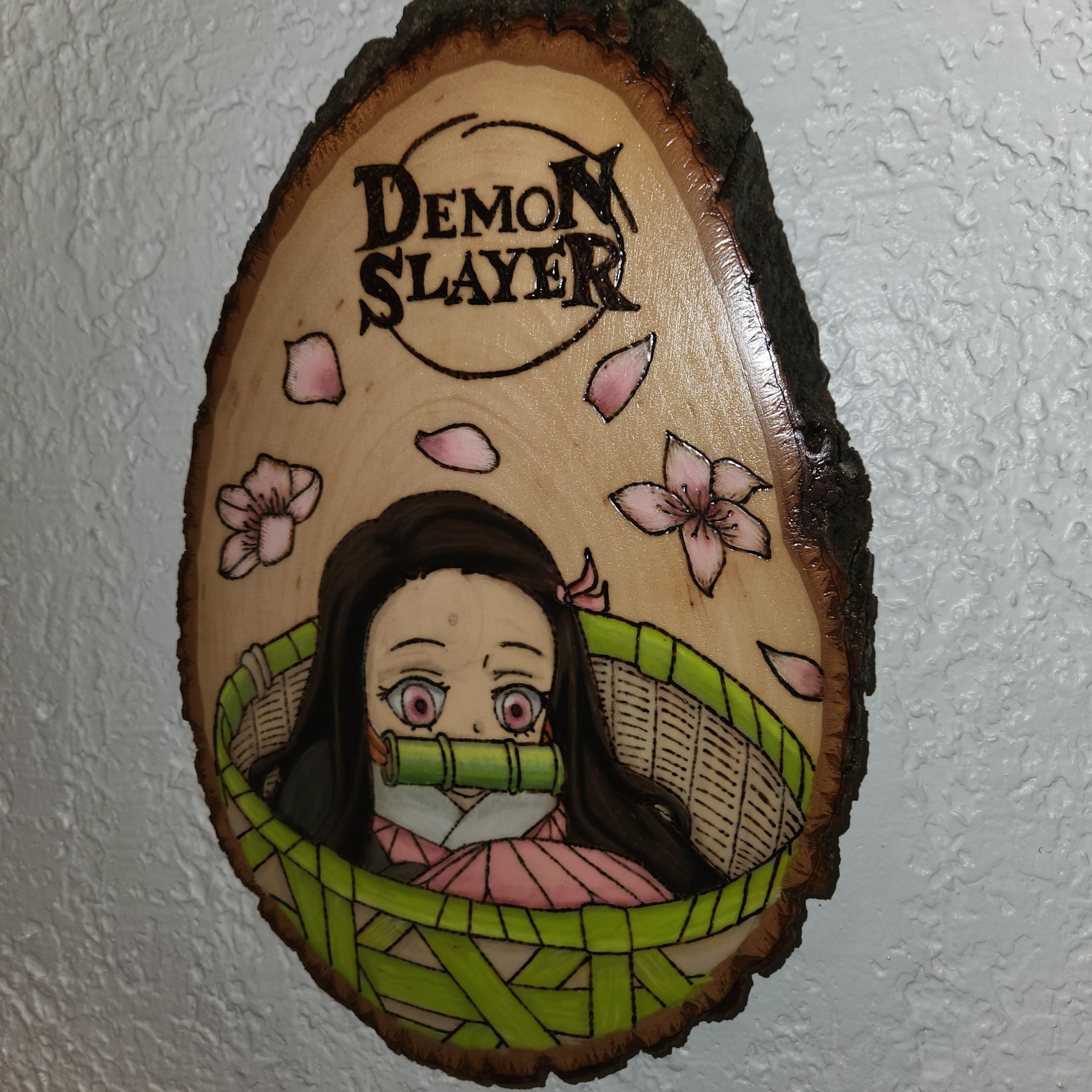 Nezuko Kamado in a Basket Demon Slayer Cherry Blossoms Anime Character ...