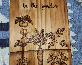 Bamboo Cutting Board - Useful Kitchen Decor - Pyrography / Wood Burning ...