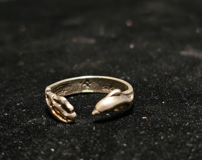 Dolphin Toe Ring, Sterling Silver - Adjustable - Etsy